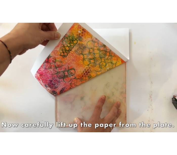 GELLI PLATE הדפסה רב שכבתית עם ג'לי פלייט - רעיונות ליצירה - ארט דיפו
